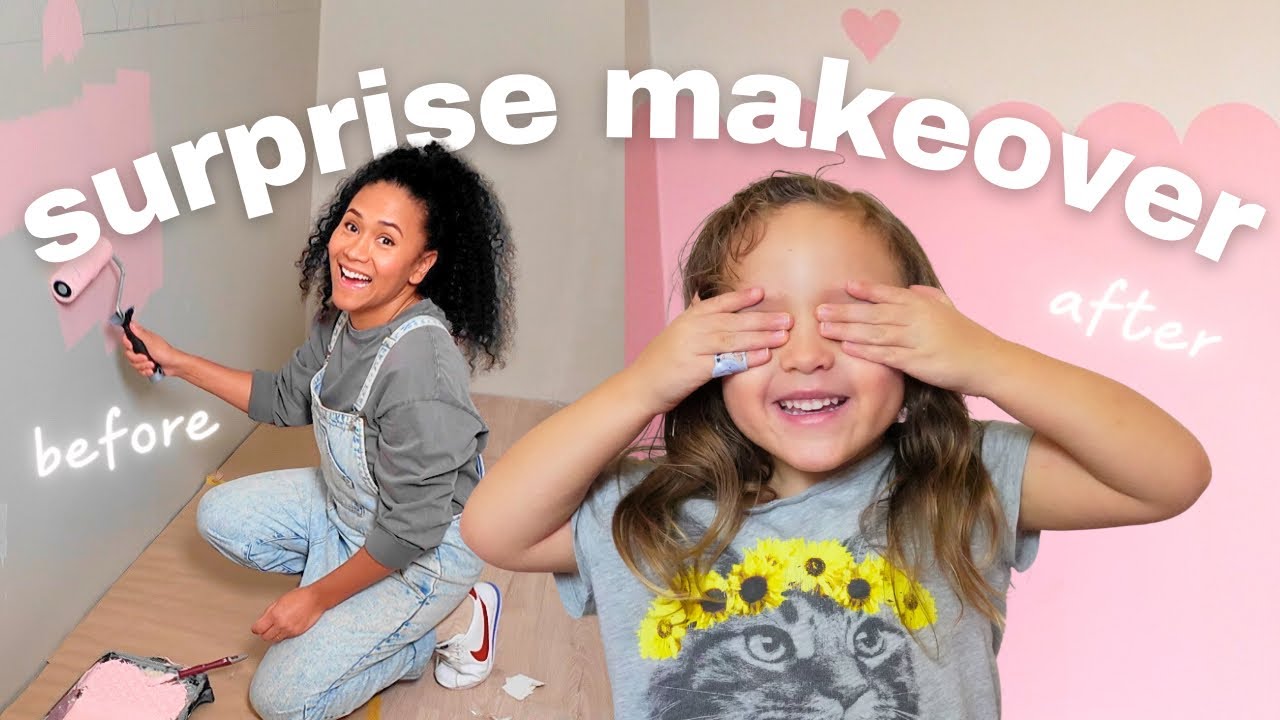 Surprising our daughter with her first bedroom makeover and reaction