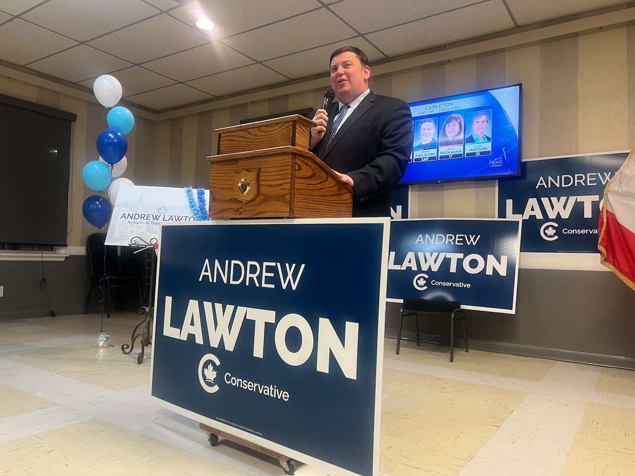 Andrew Lawton wins Elgin-St. Thomas-London South