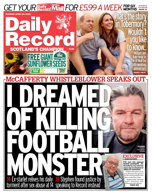 Scotland's papers: Spain blackout chaos and gender apology demand