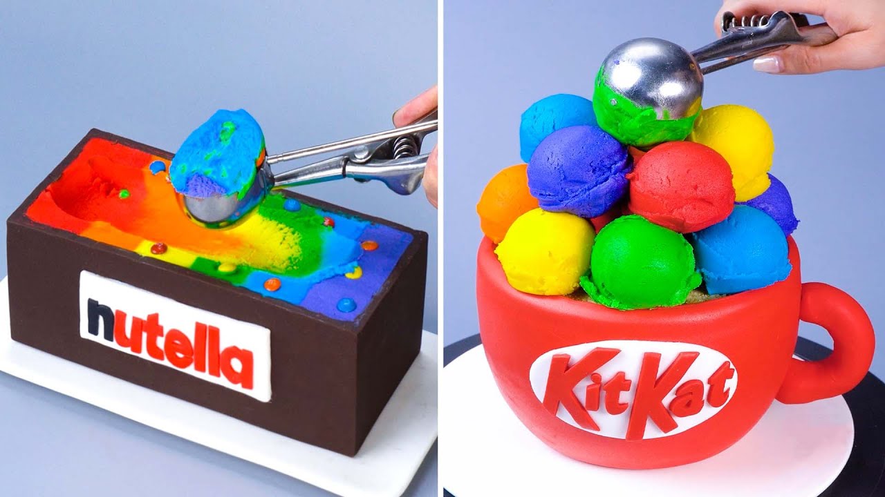 KITKAT & Nutella Cake Decorating Ideas 🍫🎂 | Easy, Tasty & Satisfying ...