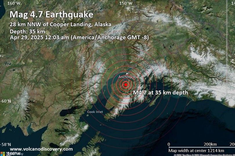 Magnitude 4.7 earthquake rocks Alaska amid volcano eruption fears as ...
