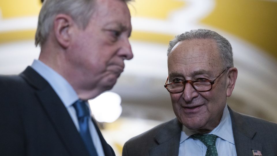 Democrats mark Trump’s first 100 days with speeches, sit-ins as party ...