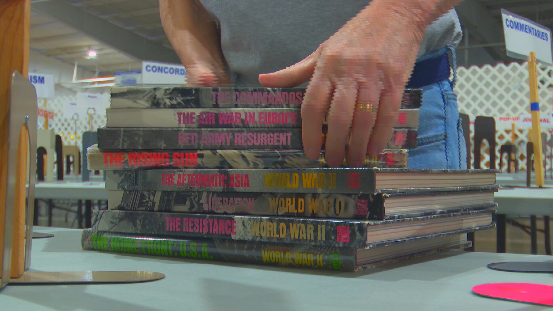 Thousands of discounted books for sale at the biannual Friends of the ...