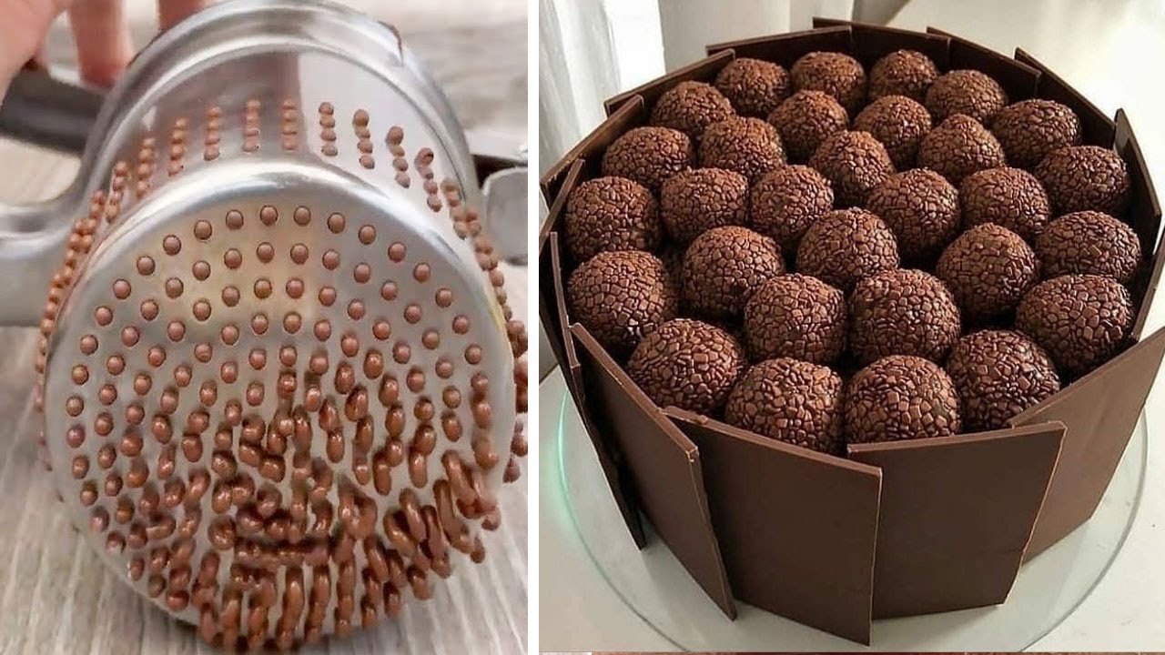 Unique Process of Making Chocolate Brigadeiro Cake – Mouthwatering ...