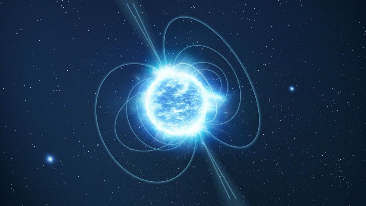 This zombie star can distort atoms from a distance, and it's racing ...