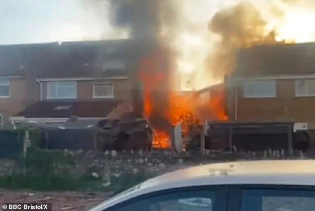 Flames ravage home as entire property is destroyed by huge 'gas ...