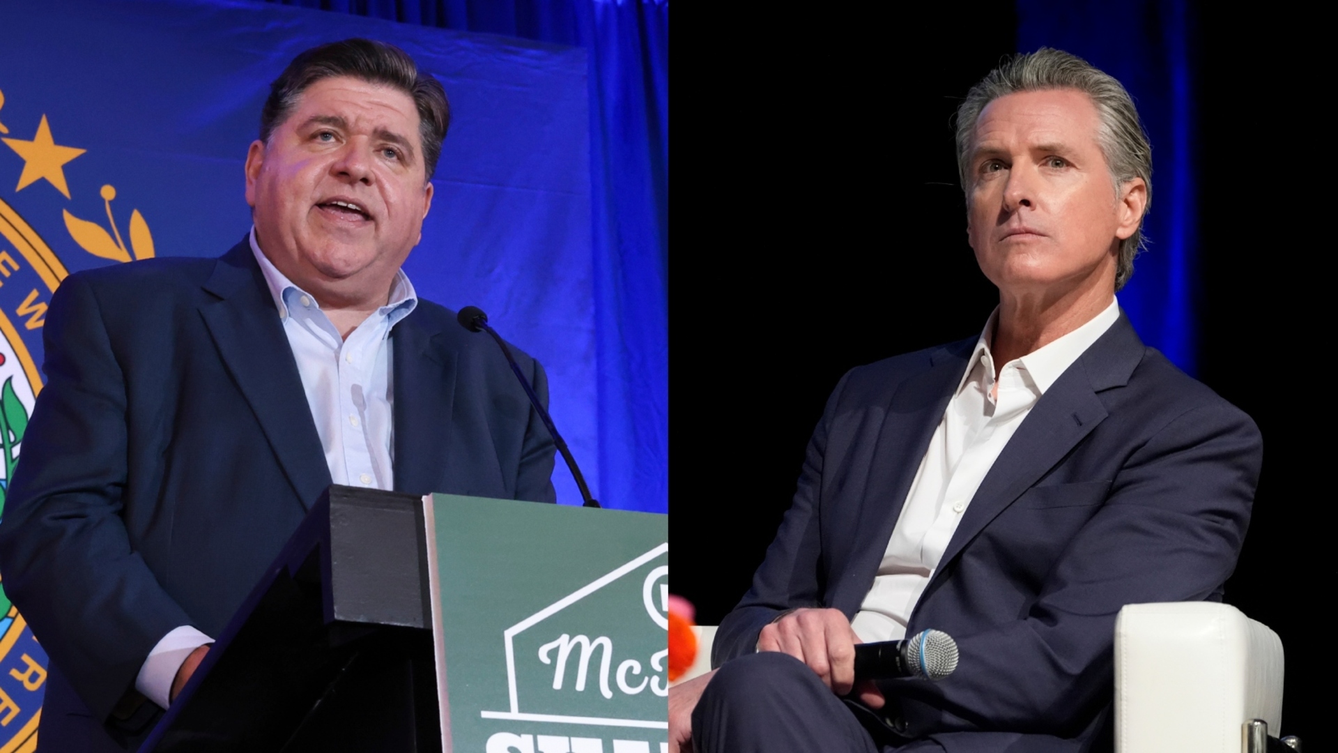 Illinois Governor’s fiery speech a ‘clear’ attack on Gavin Newsom