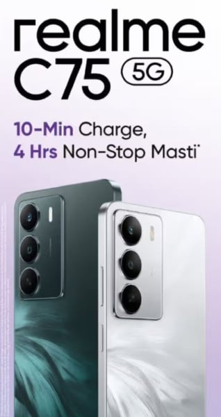 Realme C75 specs and price leaks for the Indian market