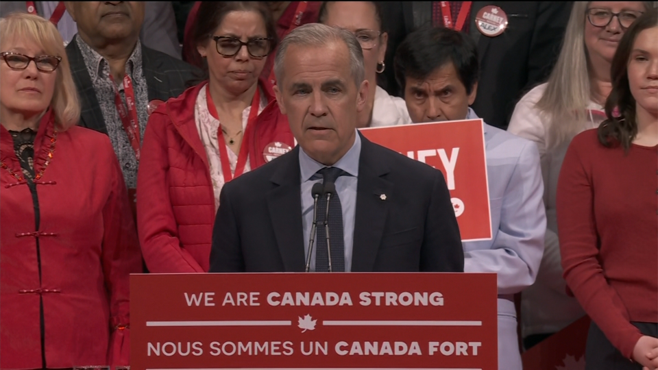Watch Mark Carney’s victory speech after Canadian elections