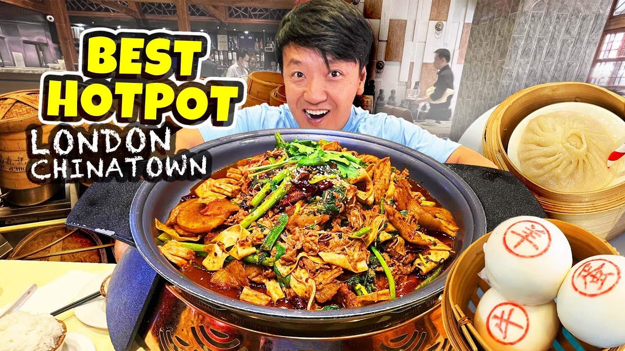 BEST HOTPOT EVER! London Chinatown FOOD TOUR - Must Try STEAM BUNS