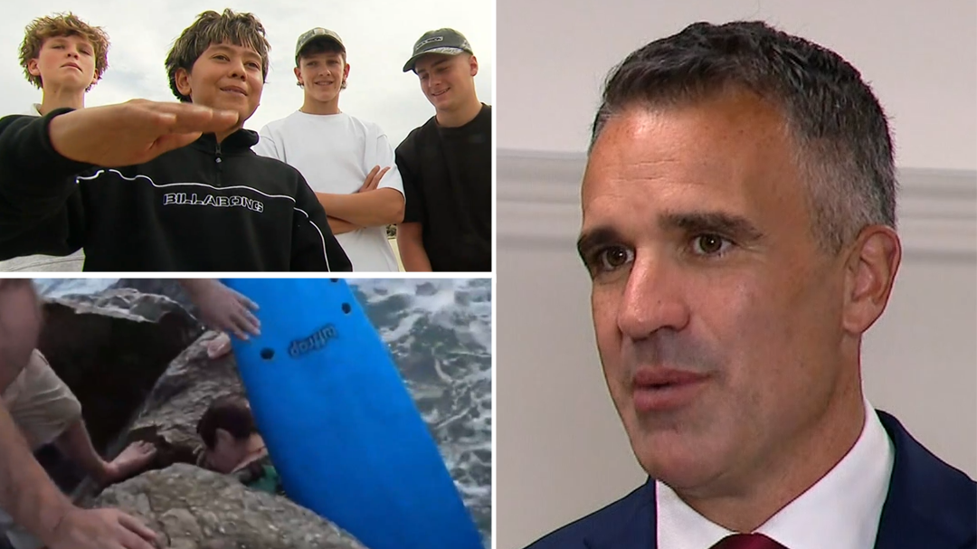 Teenagers earn high praise for heroic rescue at Adelaide beach