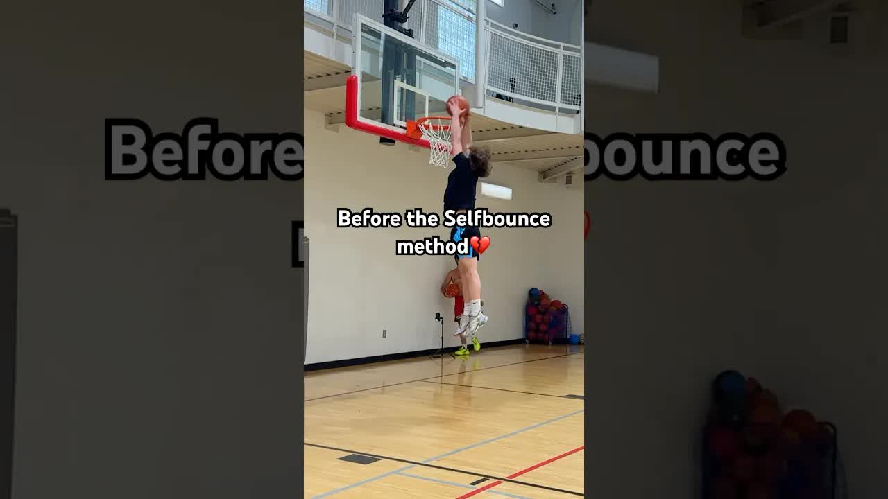 Self Bounce Basketball Trickshot: 6ft Player Makes Insane Shot