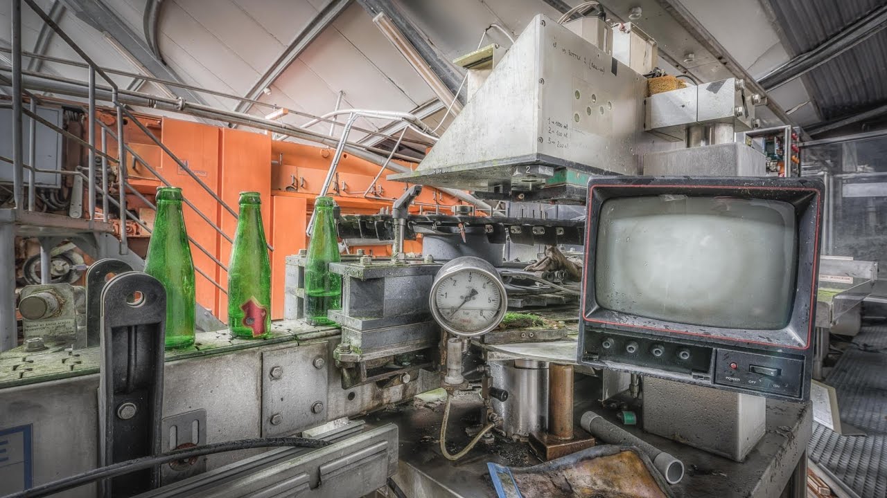 Huge abandoned water bottling plant in Belgium