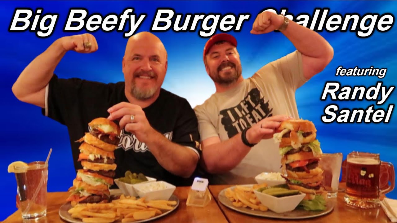 Maggio's Big Beefy Burger Challenge with Randy Santel OVER 1,000 people ...