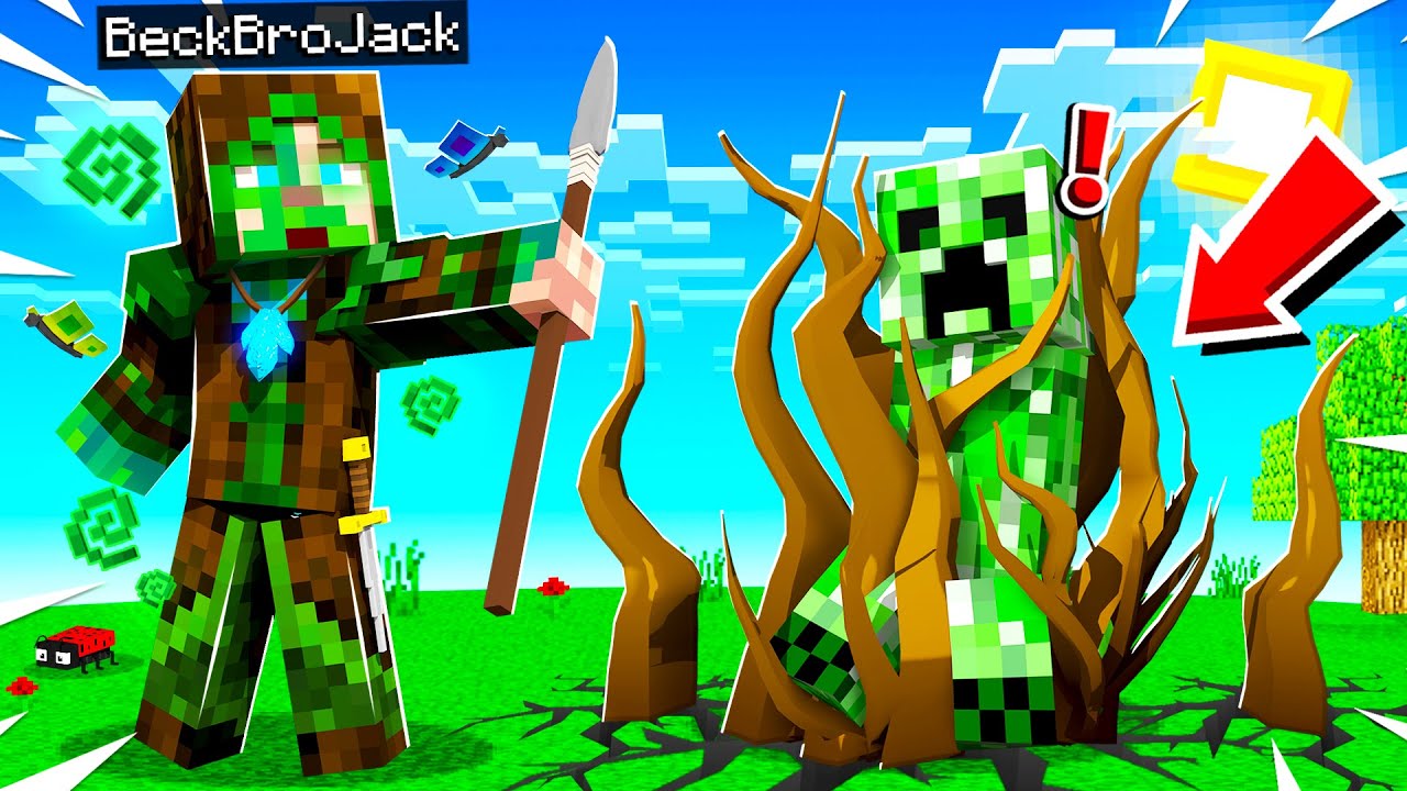 Playing as MAGIC DRUIDS in MINECRAFT! (strong)