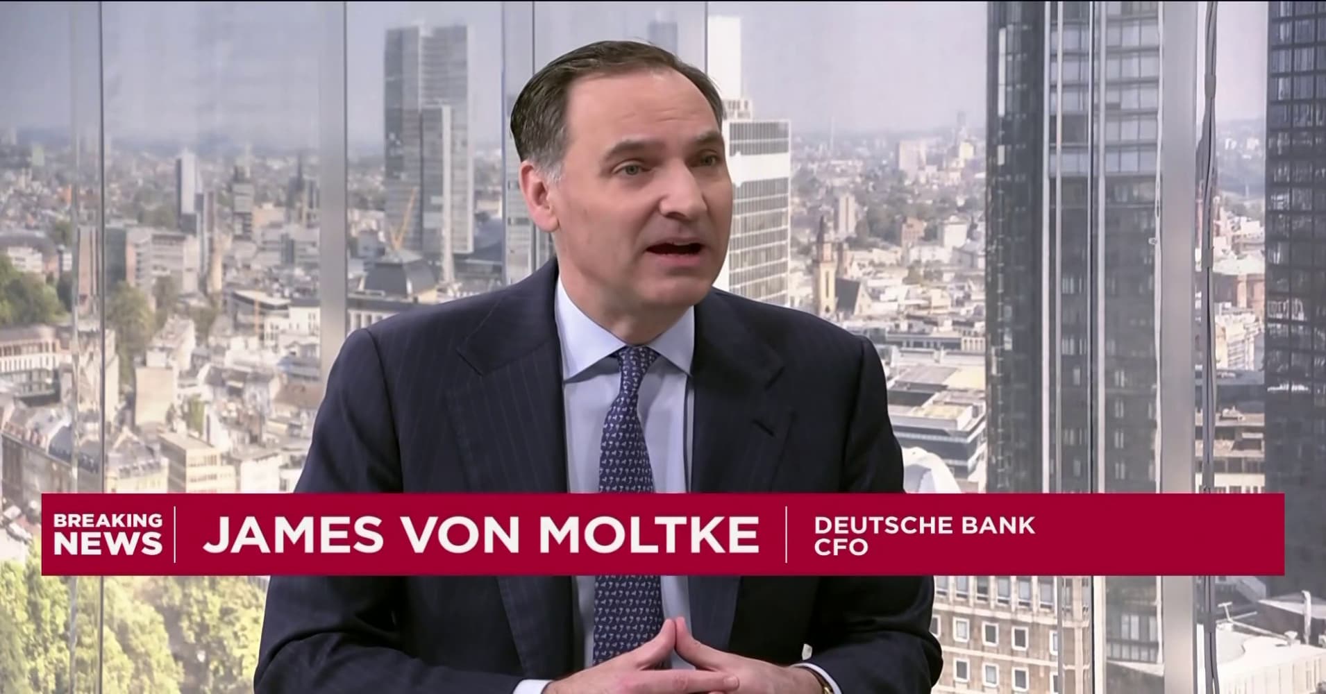 Strong first-quarter performance for Deutsche Bank, says CFO