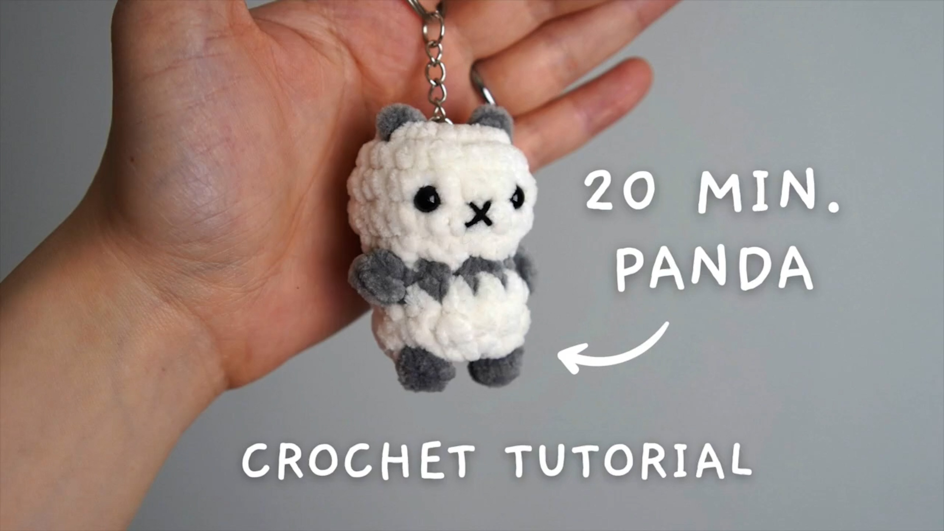 Crochet a Panda Bear in 20 Minutes – Fast & Easy No-Sew Amigurumi ...