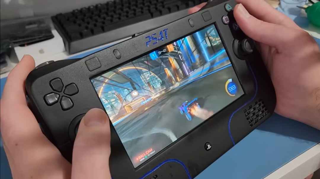 Turning a full-sized PS4 into a portable console