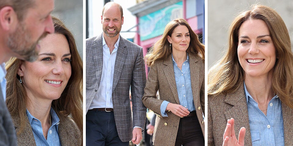 Hochzeitstag! Kate lächelt unbeschwert, William trägt grauen Bart