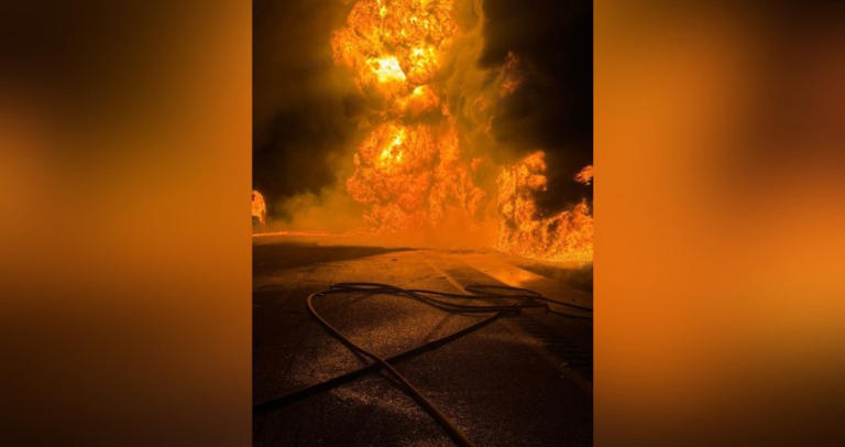 ‘The ground was on fire’: Person airlifted to hospital after tractor ...