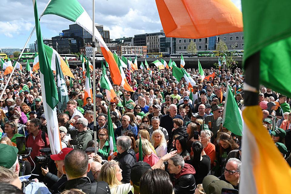 Anti-immigration protest in Dublin took place in 'jubilant' family ...