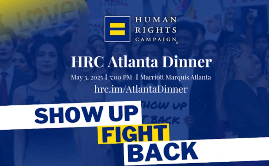 Human Rights Campaign Dinner is May 3 in Atlanta