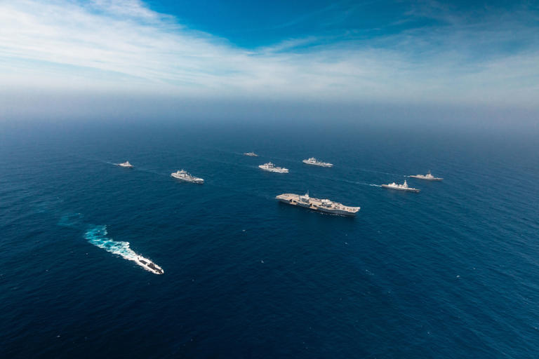 "Russian intelligence gathering vessel" shadows Royal Navy flagship HMS ...