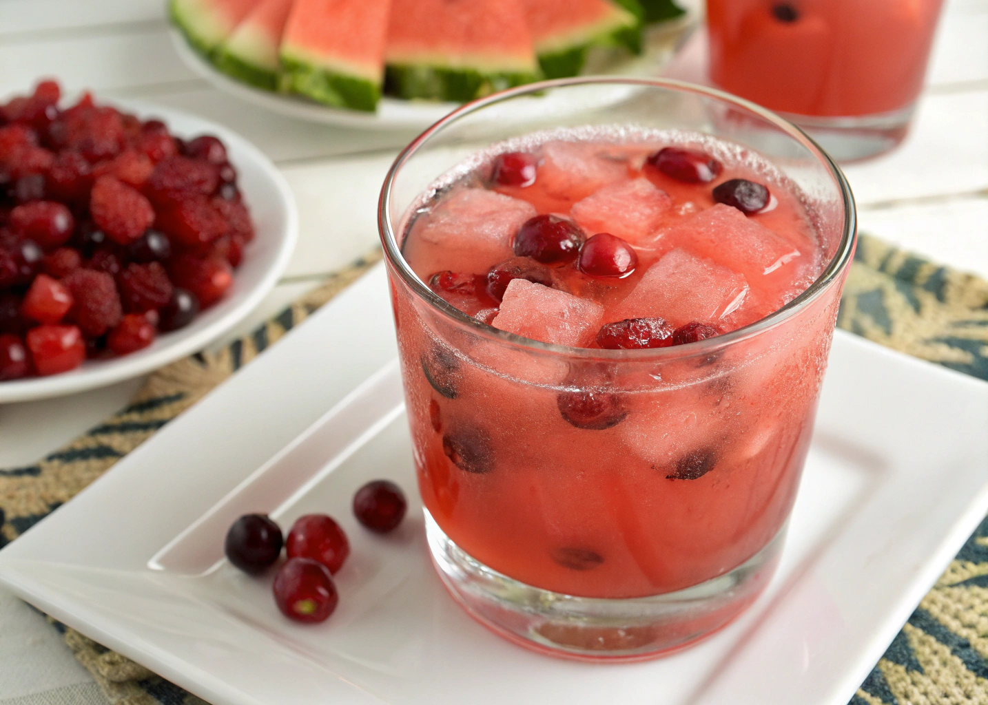 Refreshing Watermelon-Cranberry Agua Fresca: A Hydrating Blend of Juicy ...