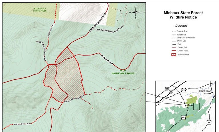 Pennsylvania wildfires coming under control