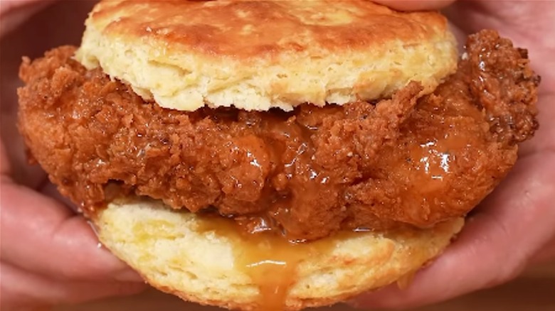 The Key To Making Chicken Biscuits That Rival Your Favorite Fast Food