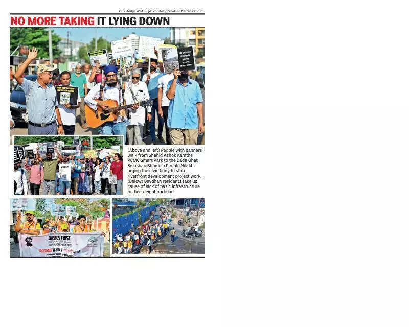 Hundreds protest against riverfront development project on Mula ...