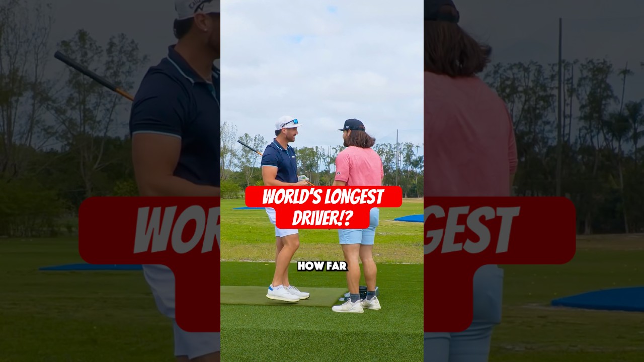 “I’m the number 1 long driver” but can he ACTUALLY play golf?! 👀