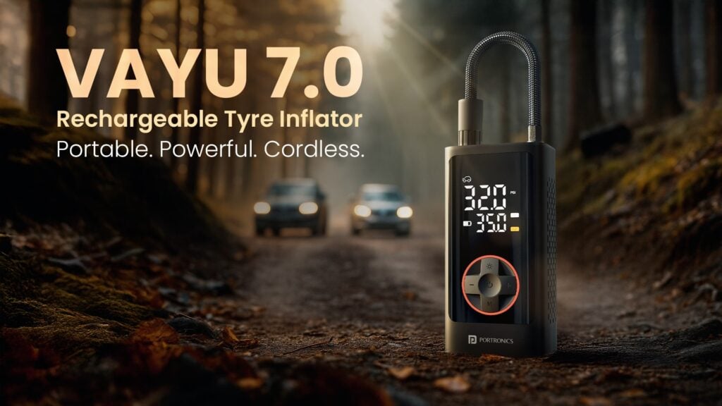 Portronics Launches Vayu 7.0: Tyre Inflation, Power Bank, and SOS ...
