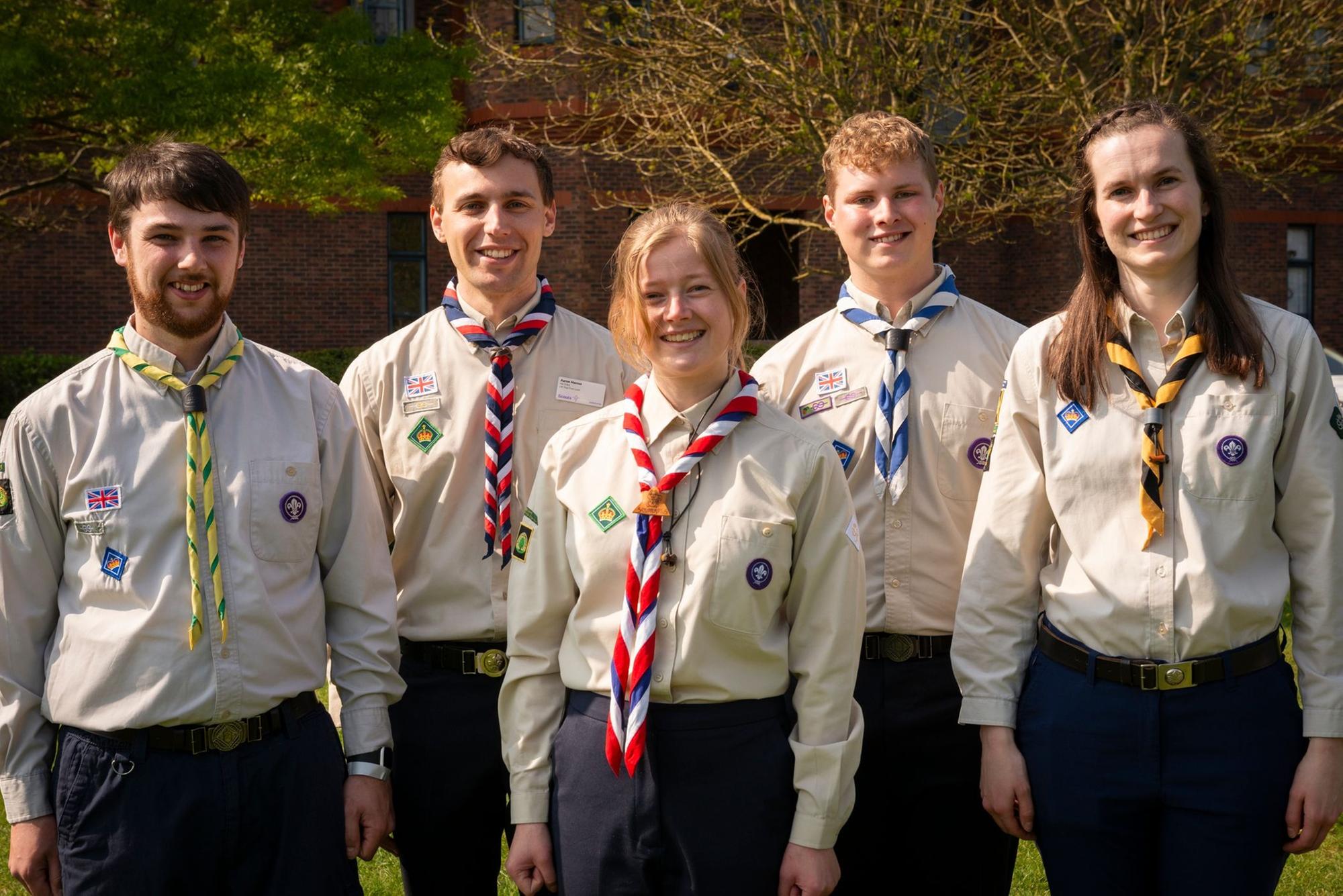Chief Scout, Dwayne Fields congratulates Scouts from Nottinghamshire on ...