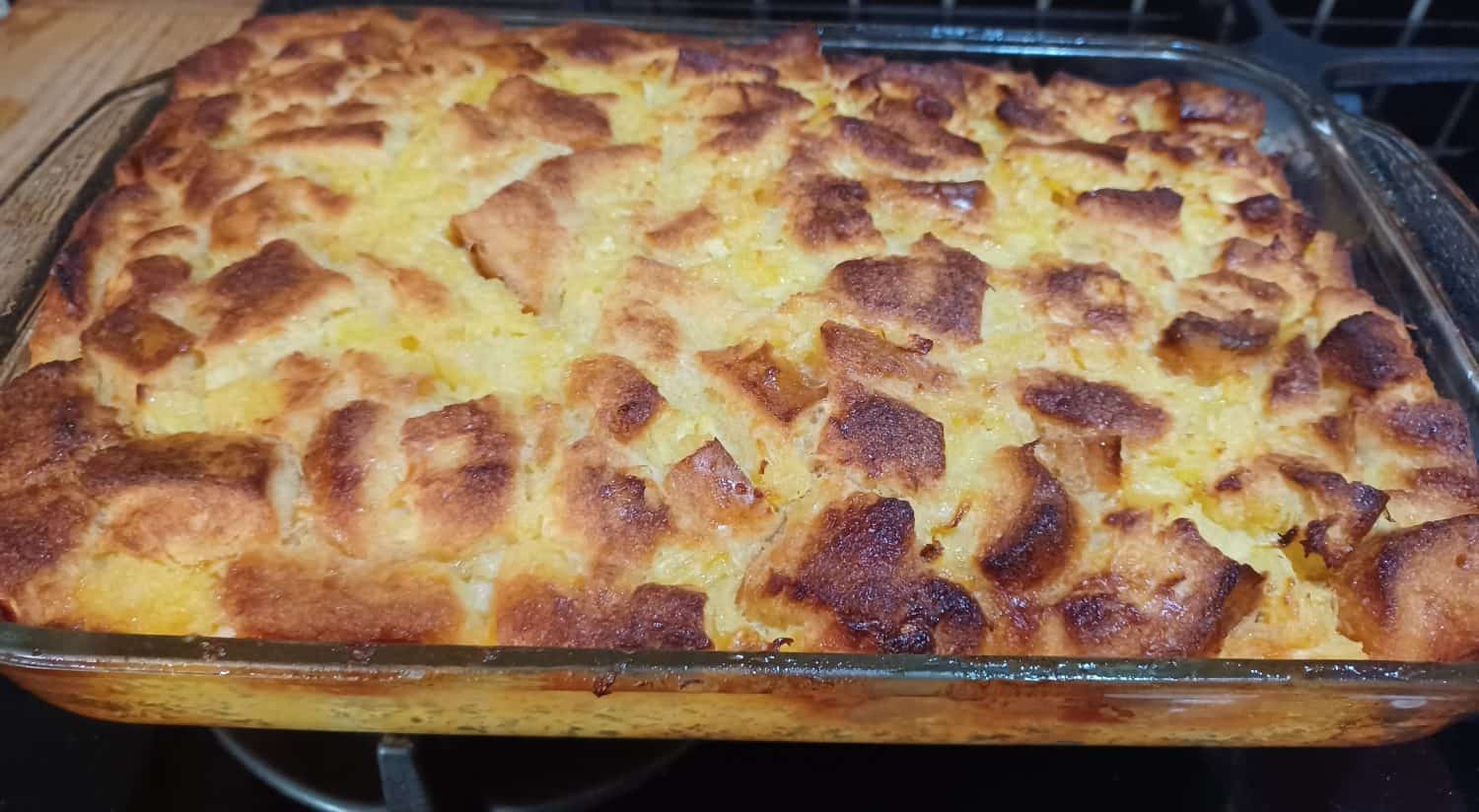 Baked Bread Pudding with Pineapple Recipe