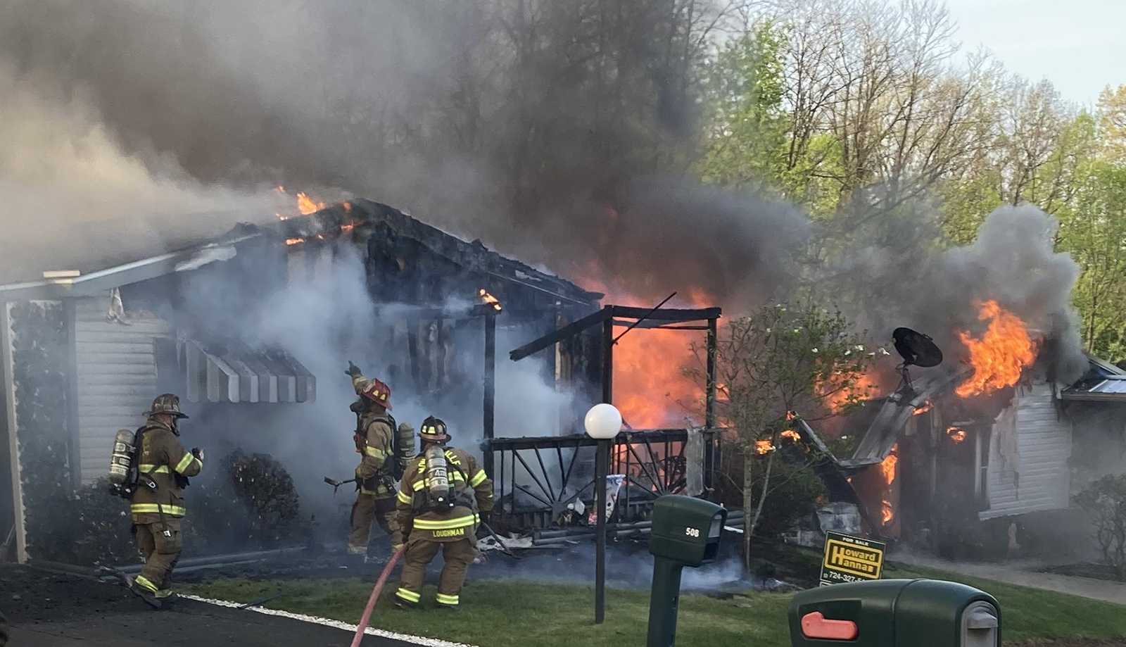 Firefighters battle flames at two homes in Westmoreland County, heavy ...