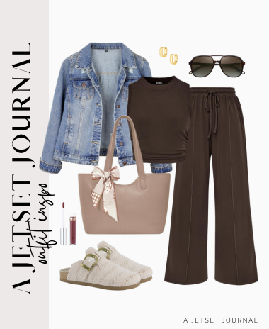 How to Style Matching Sets and Denim Jackets for the Weekend