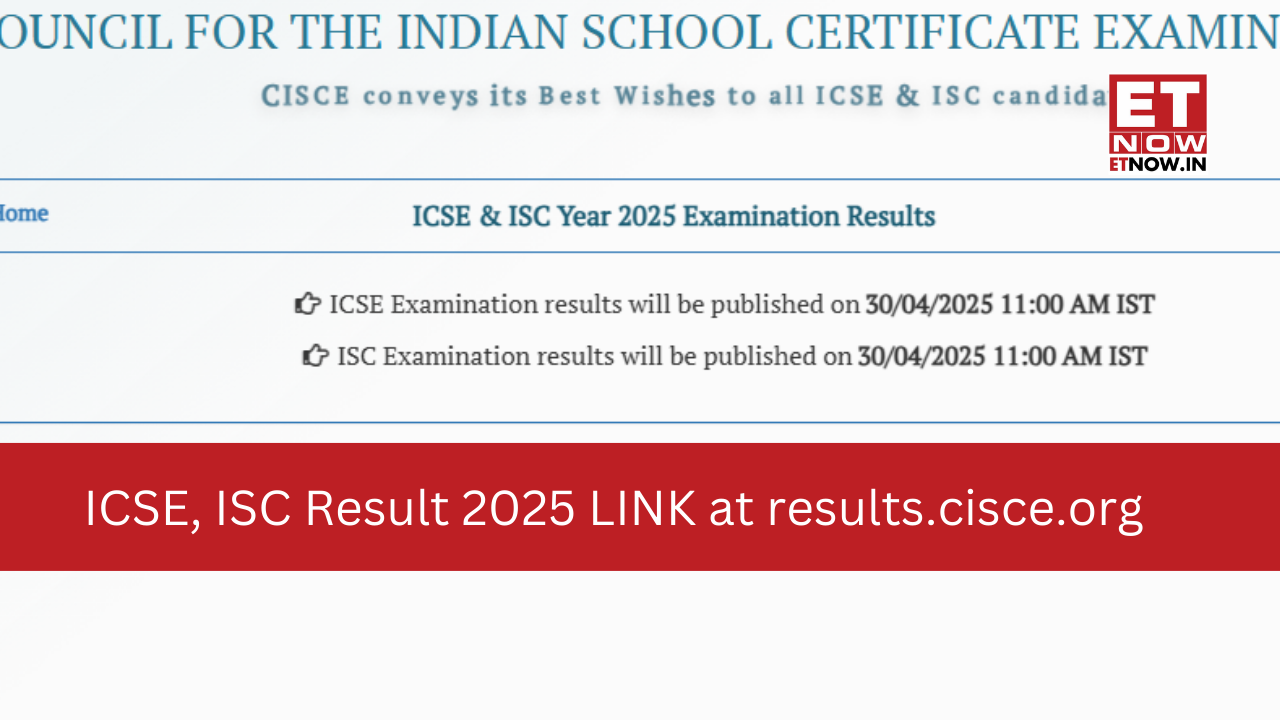 ICSE, ISC Result 2025 LINK at results.cisce.org; Steps to download ...
