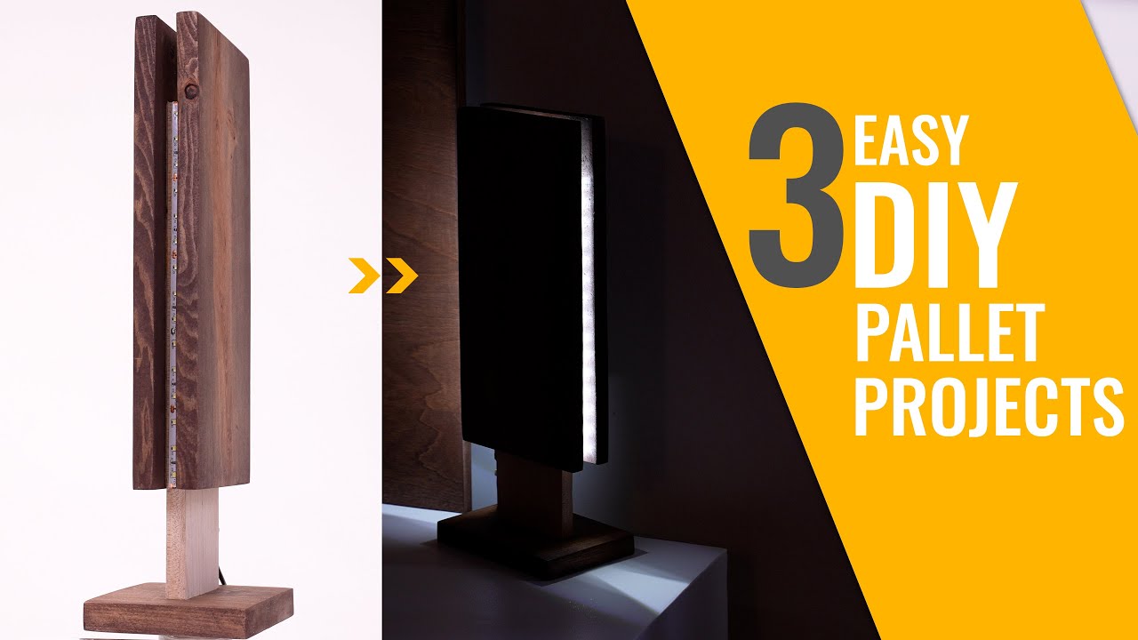 I built a stunning LED pallet lamp ! 💡