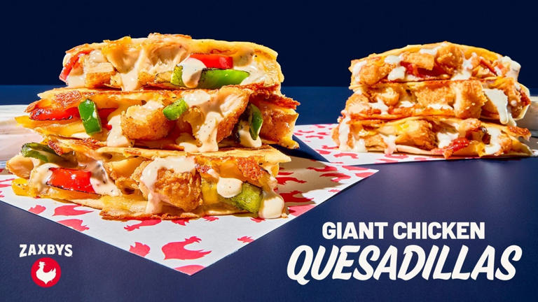 Zaxbys launches Giant Quesadillas for a limited time