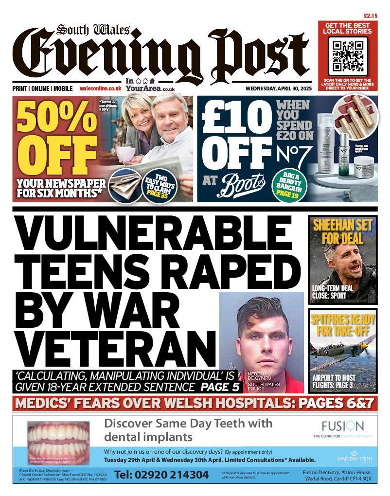 Wales' papers: Tributes to Mike Peters and man accused of wife's murder