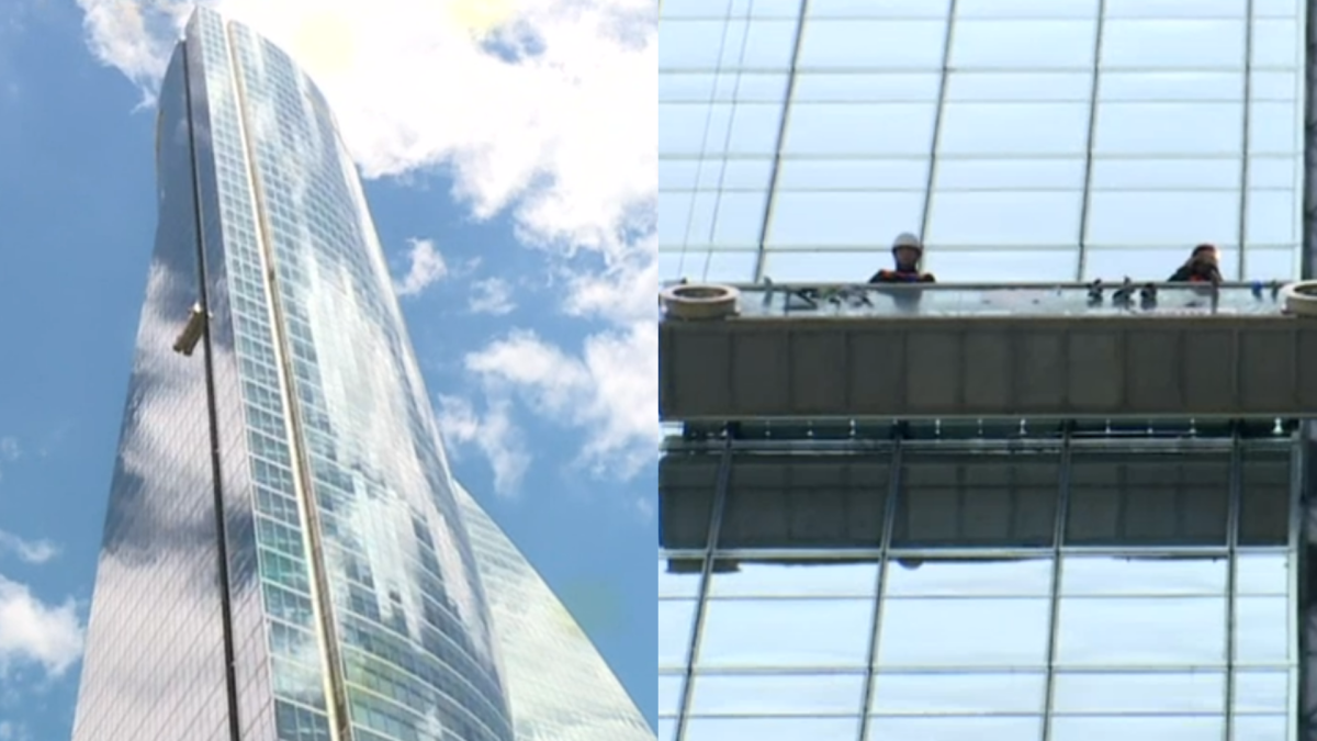 Jonathan Bernal, el limpiacristales atrapado en la planta 53 de un ...