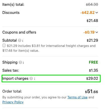 I placed my first Temu order since Trump's tariffs. Maybe this is going ...