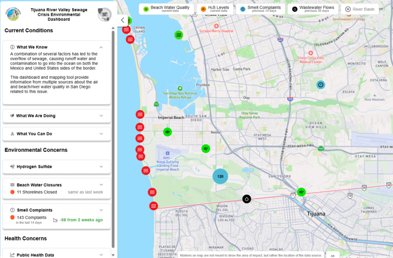 County launches new interactive map of Tijuana River sewage impacts