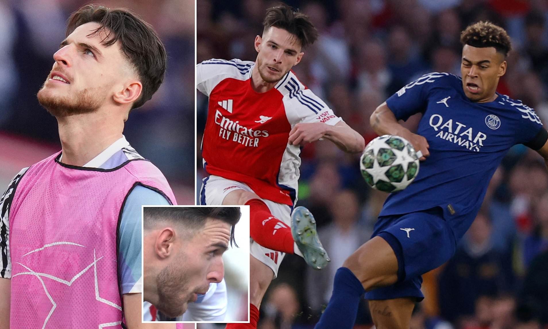 Revealed: Declan Rice's defiant eight-word rallying cry to Arsenal team ...