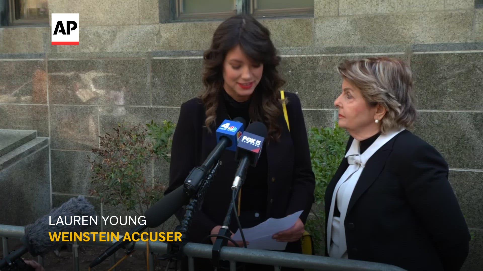 "It's very traumatizing seeing him again," says Weinstein accuser as ...