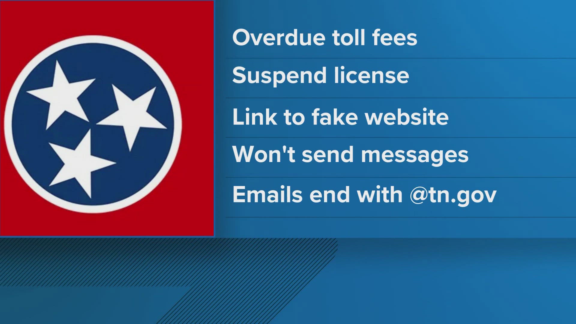 Tennessee leaders warn of scam impersonating Safe TN app