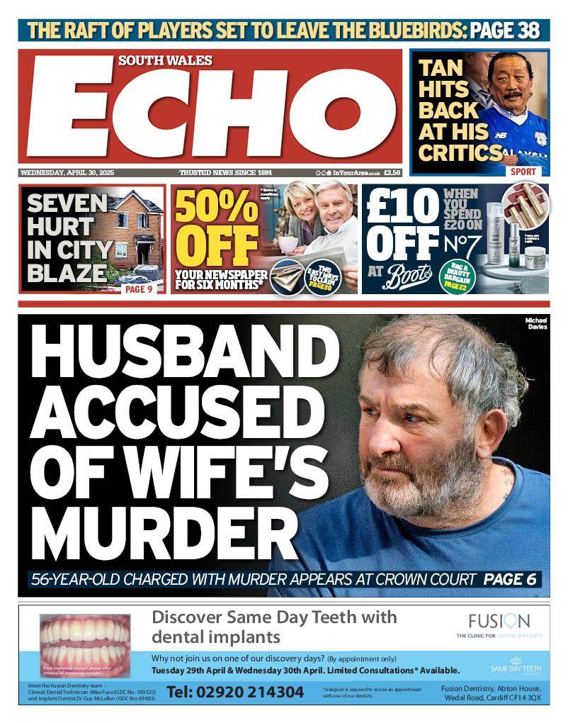 Wales' papers: Tributes to Mike Peters and man accused of wife's murder
