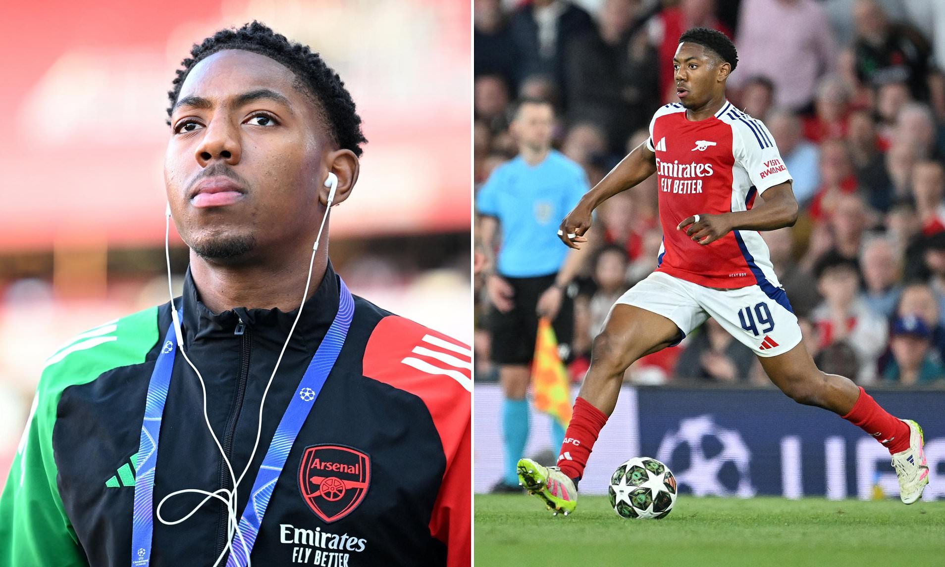 Myles Lewis-Skelly breaks TWO records in Arsenal's Champions League ...