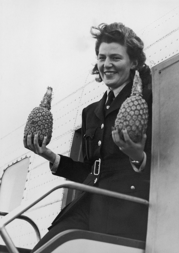 What passengers ate during the golden age of aviation